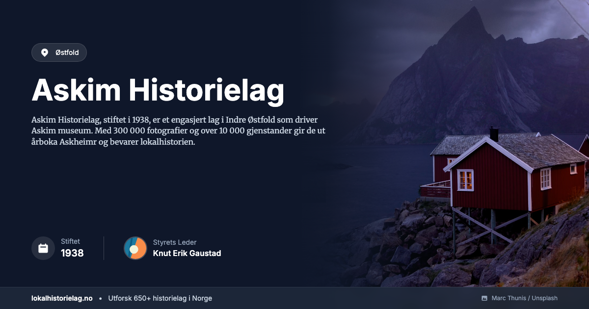 Askim Historielag i Østfold | lokalhistorielag.no