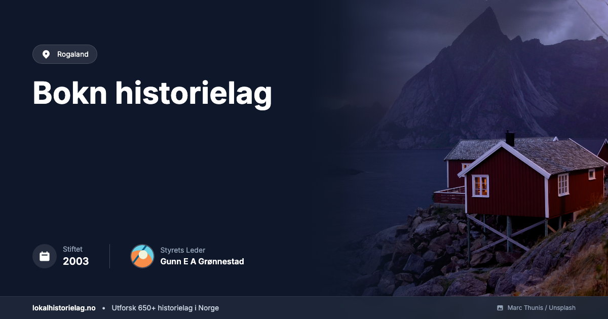Bokn historielag i Rogaland | lokalhistorielag.no