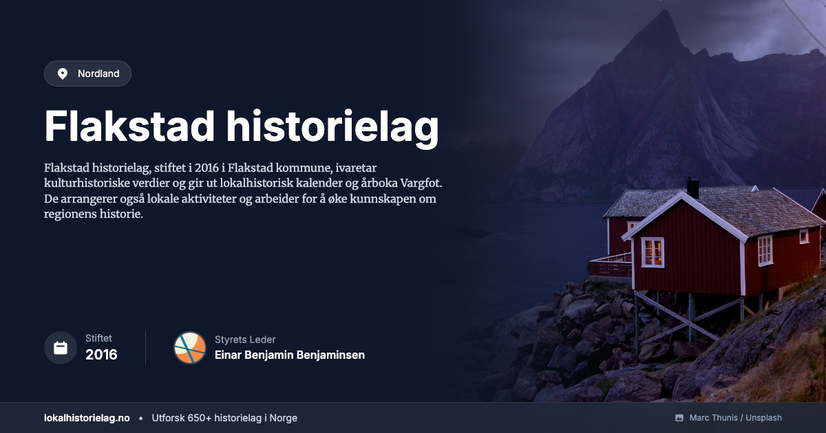 Flakstad historielag i Nordland | lokalhistorielag.no
