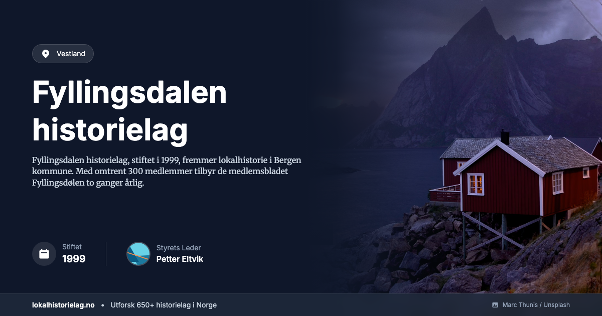 Fyllingsdalen historielag i Vestland | lokalhistorielag.no
