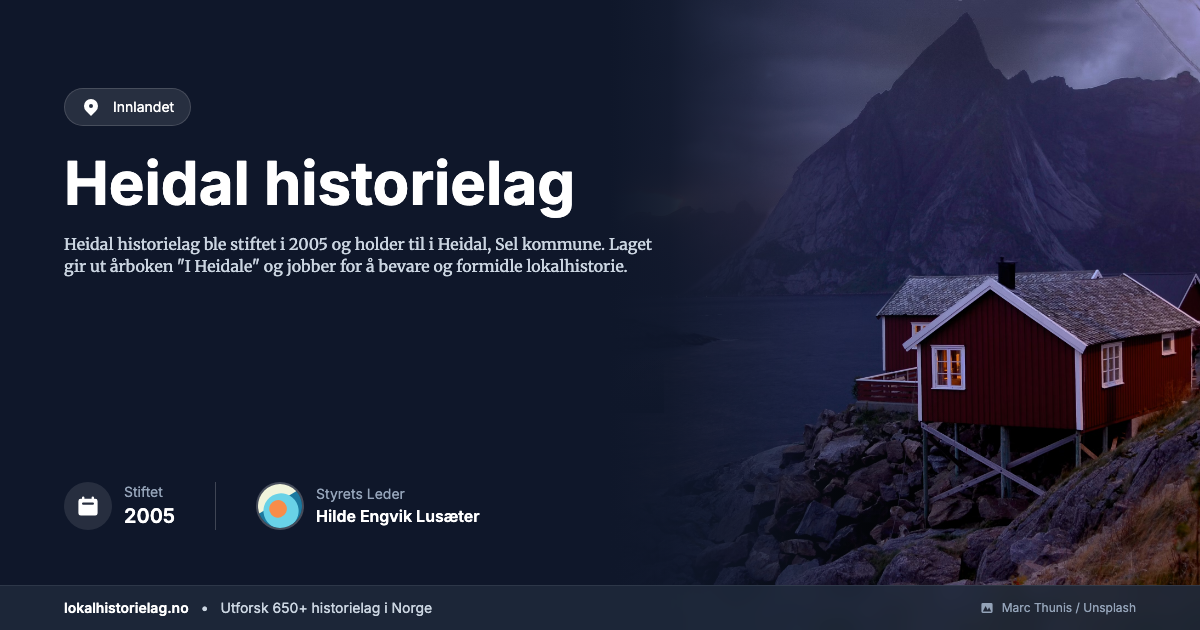 Heidal historielag i Innlandet | lokalhistorielag.no