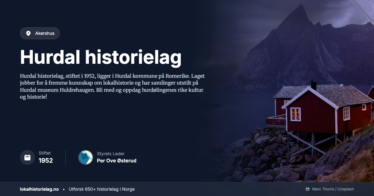 Hurdal historielag i Akershus | lokalhistorielag.no