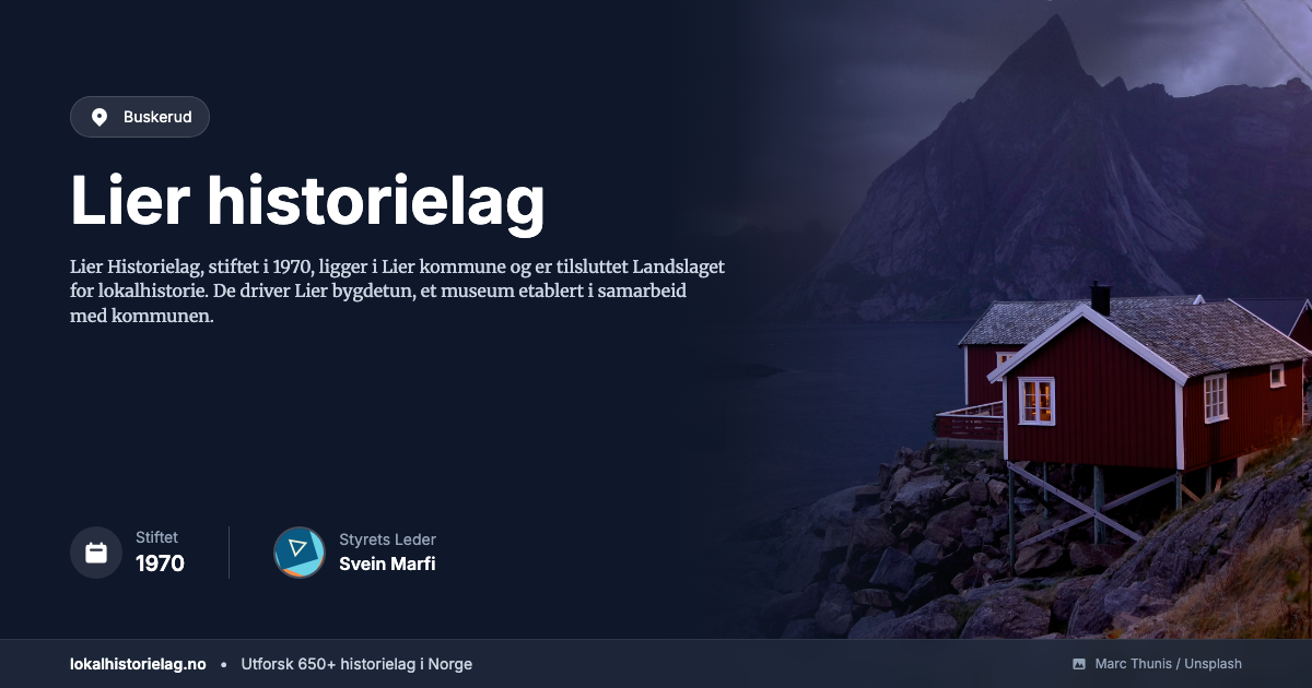 Lier historielag i Buskerud | lokalhistorielag.no