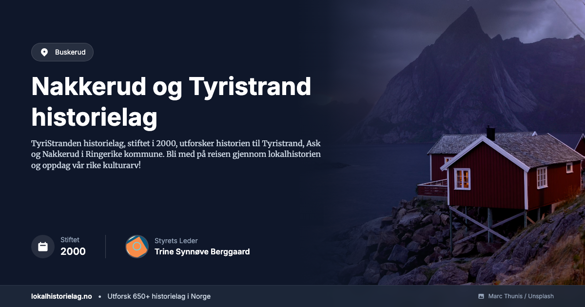 Nakkerud og Tyristrand historielag i Buskerud | lokalhistorielag.no