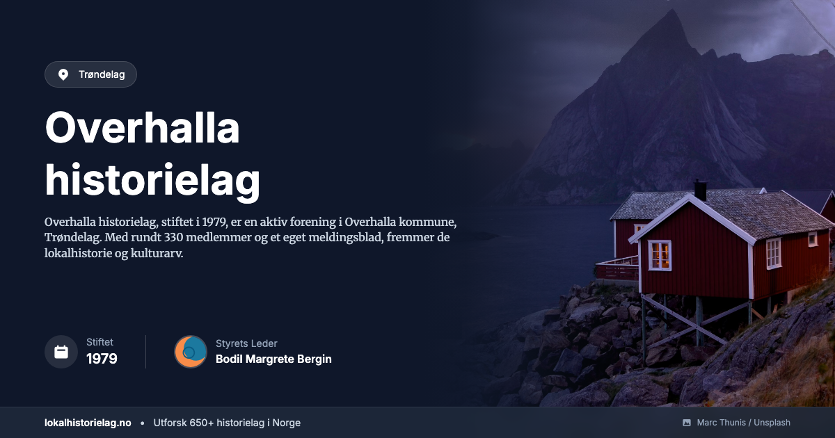 Overhalla historielag i Trøndelag | lokalhistorielag.no