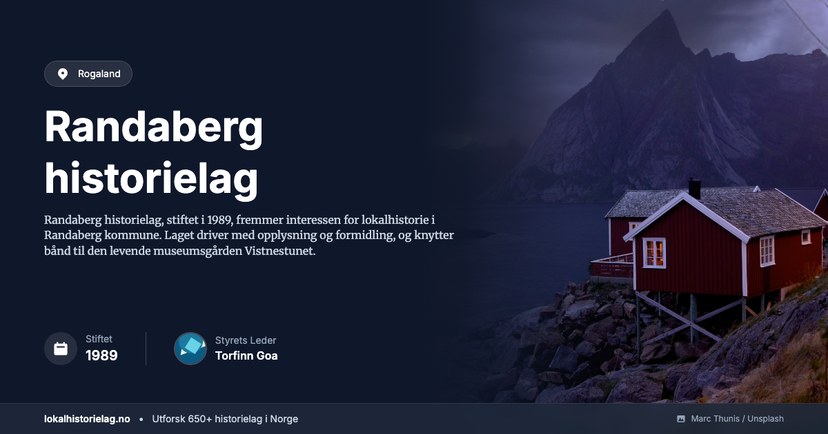Randaberg historielag i Rogaland | lokalhistorielag.no