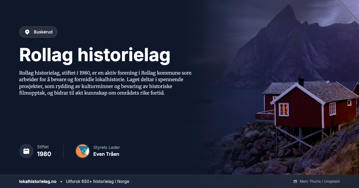 Rollag historielag i Buskerud | lokalhistorielag.no