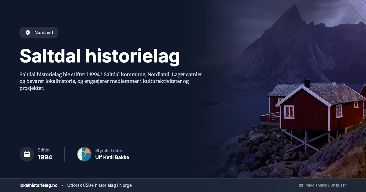 Saltdal historielag i Nordland | lokalhistorielag.no